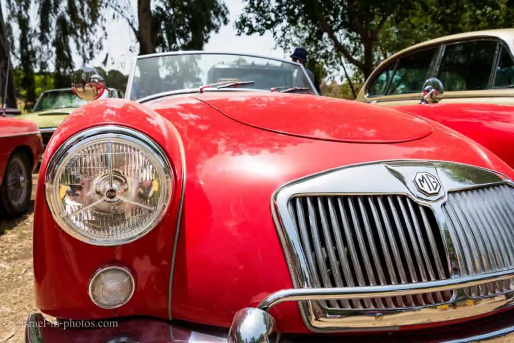 Classic Car Club in Israel (Five Club) at Tel Afek - Israel in Photos
