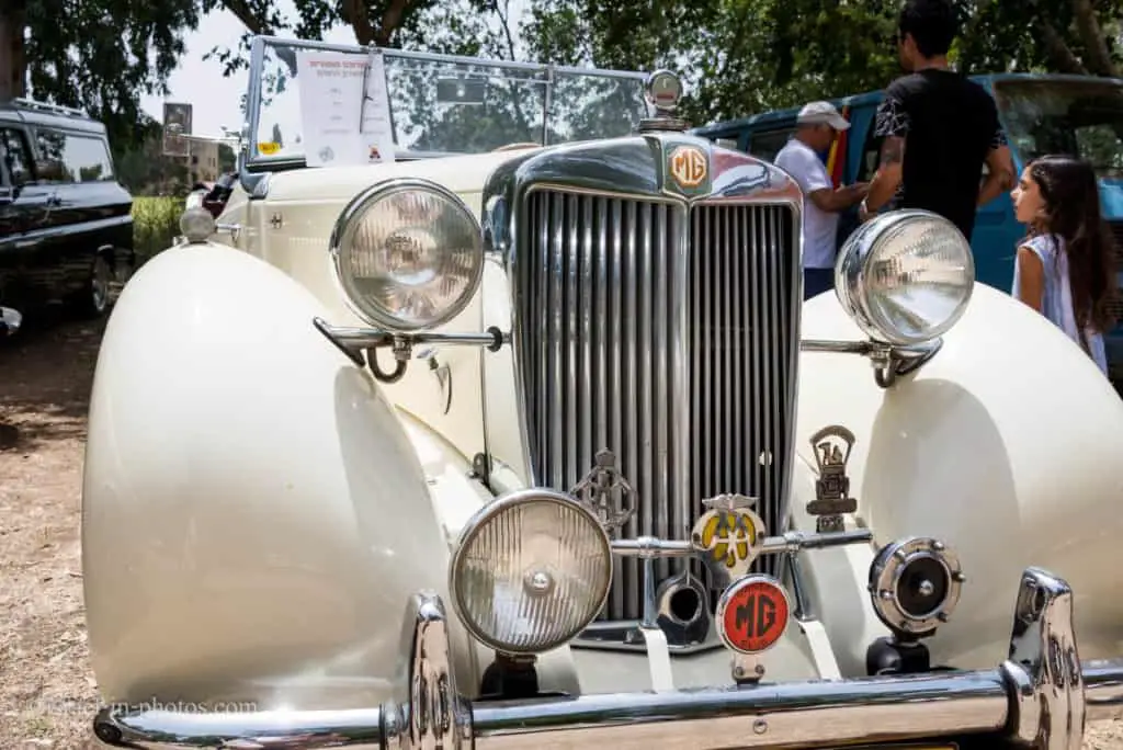 Classic Car Club in Israel (Five Club) at Tel Afek - Israel in Photos