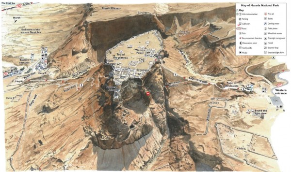 Masada National Park - Visitors Guide with Map and Photos
